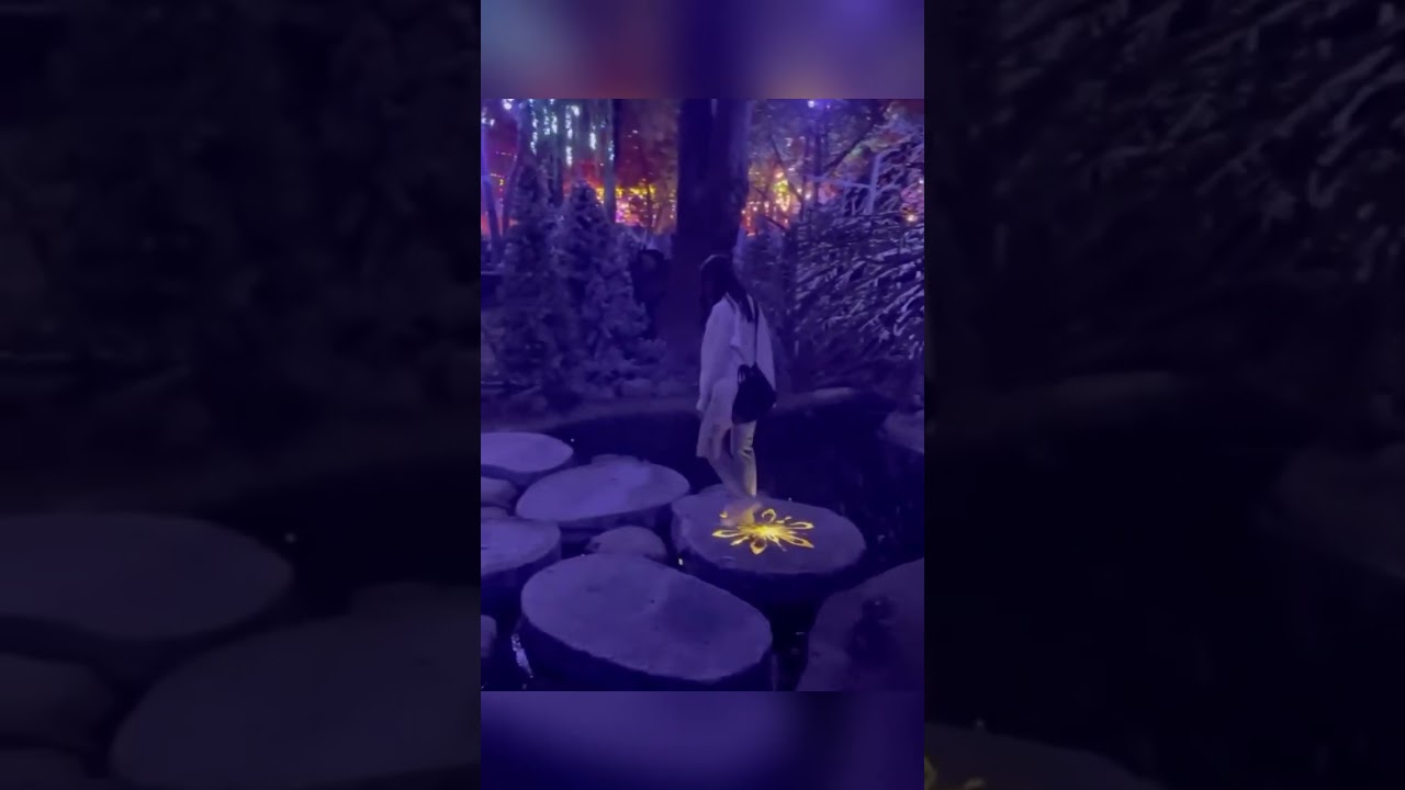 Experience the Magic of Interactive Floor Projection#projectionmapping