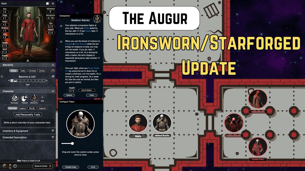 Starforged - Ironsworn Update - The Augur Solo RPG