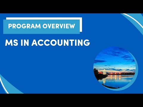 UB MS in Accounting Program Overview (2024-2025)