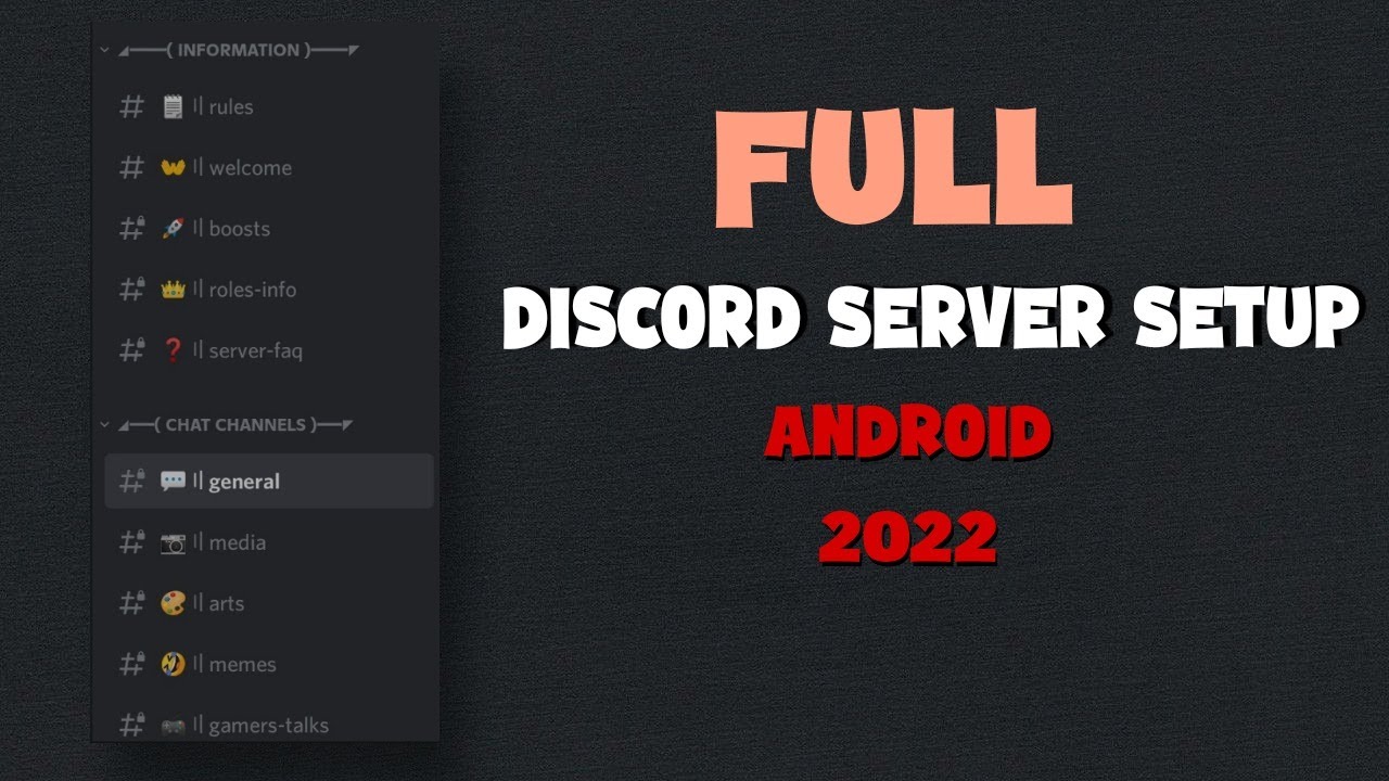 Full Discord Server Setup | DevCodeNetwork | Android | 2022