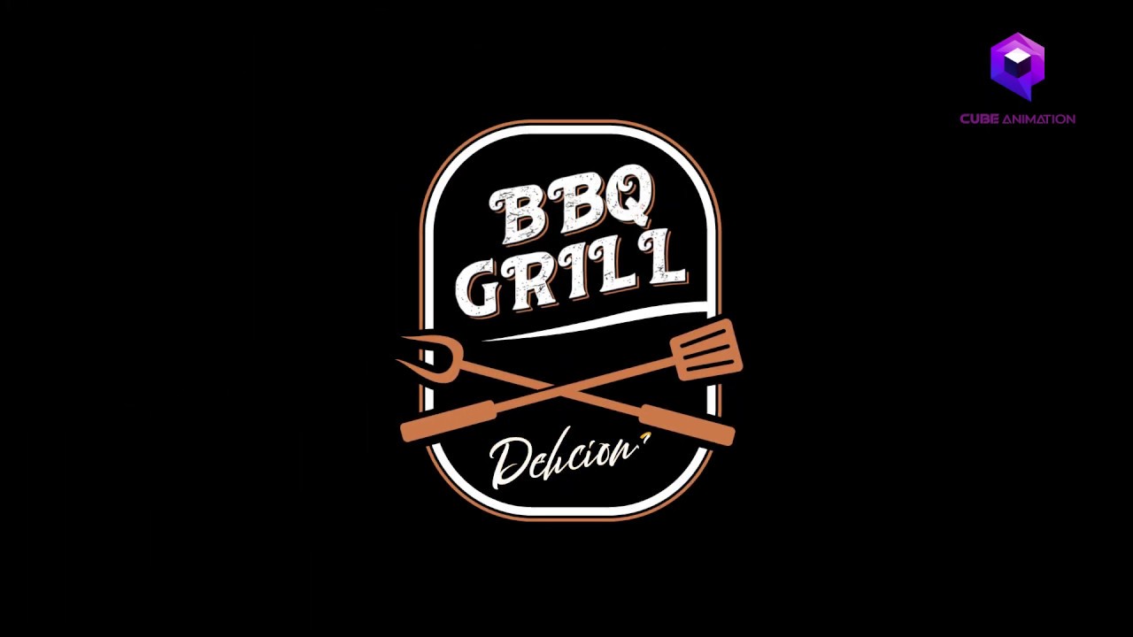 BBQ Grill logo animation