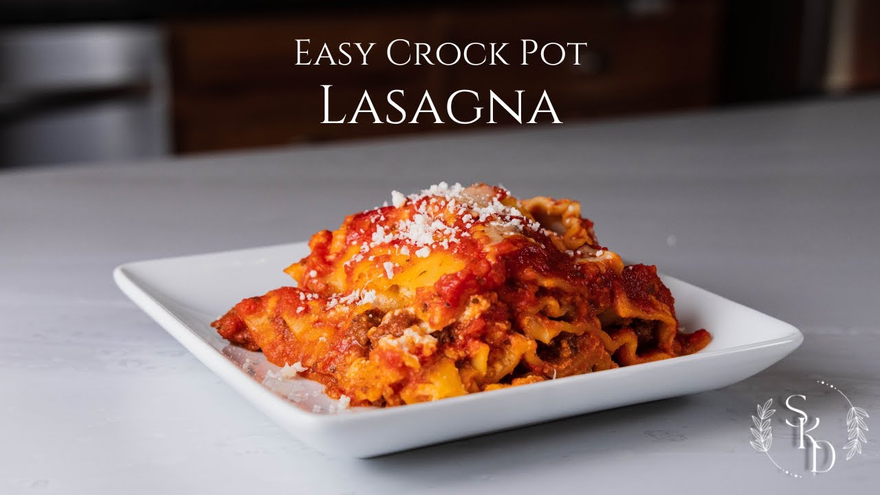 Super Easy Crock Pot Lasagna (Must Try!!!)