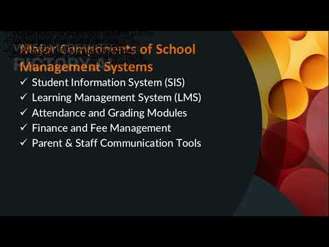 Major Components of School Management Systems | AjirACAD