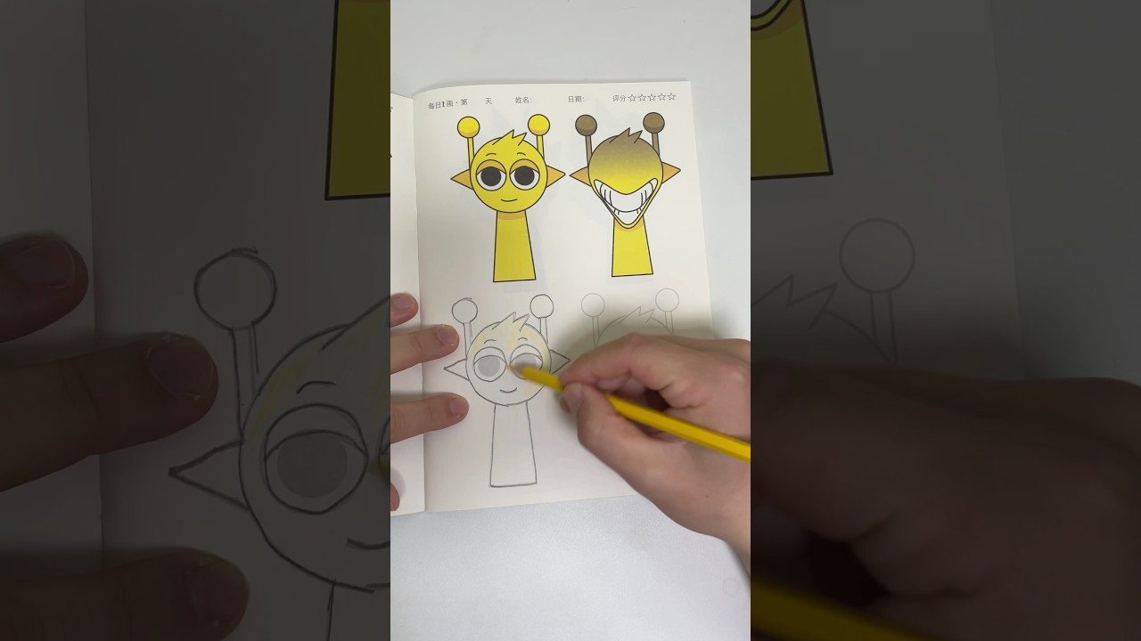 Incredibox sprunki Coloring Book for kids  #simon