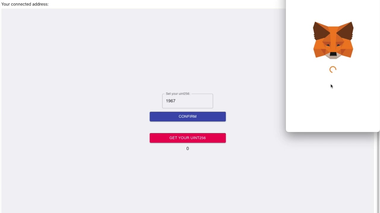 Dapp Demo using React