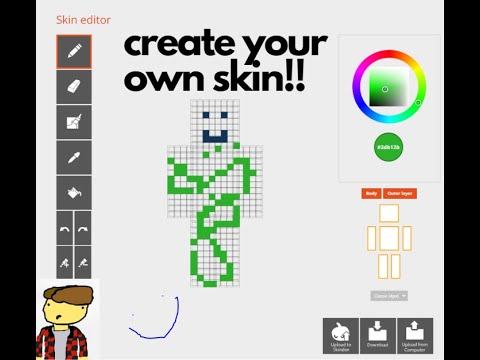 How to create and download your own Minecraft skin - skindex tutorial