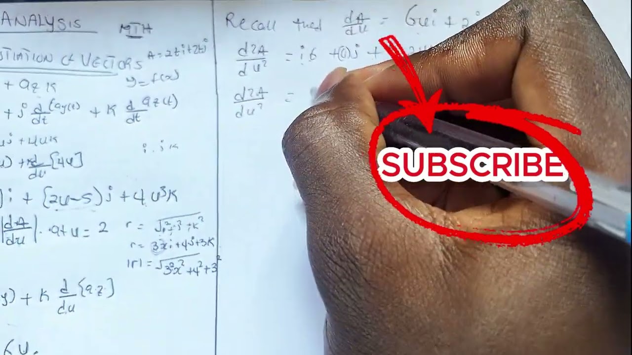 Vector Differentiation - From Basics to Advanced