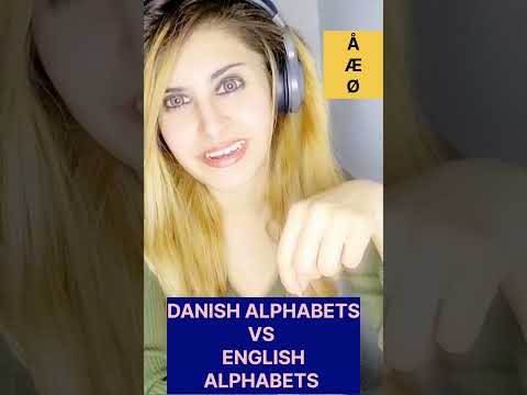HOW DIFFERENT ARE DANISH ALPHABETS VS ENGLISH ALPHABETS #educational #danishlanguage
