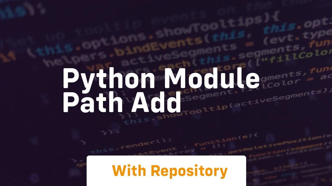 python module path add