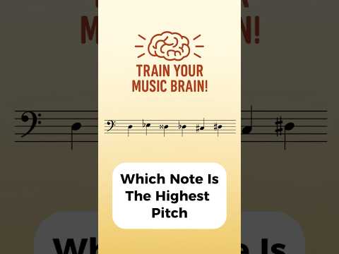 Which note is highest? 5 tricky notes with sharps, flats, and double accidentals. 🎵#musiceducation