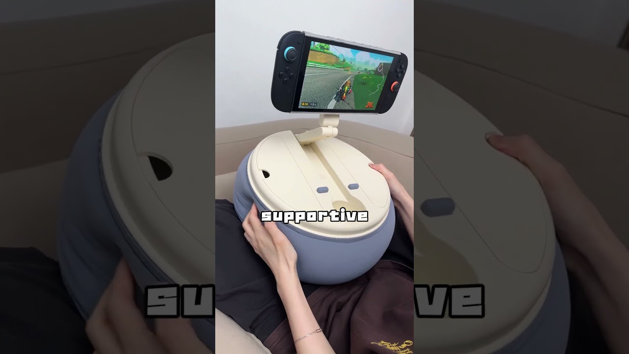 You must use this when playing switch while lying down #magsafe #gaming#pillow #pillowstand #switch