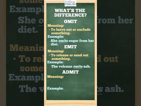 Omit, Emit, and Admit Differences