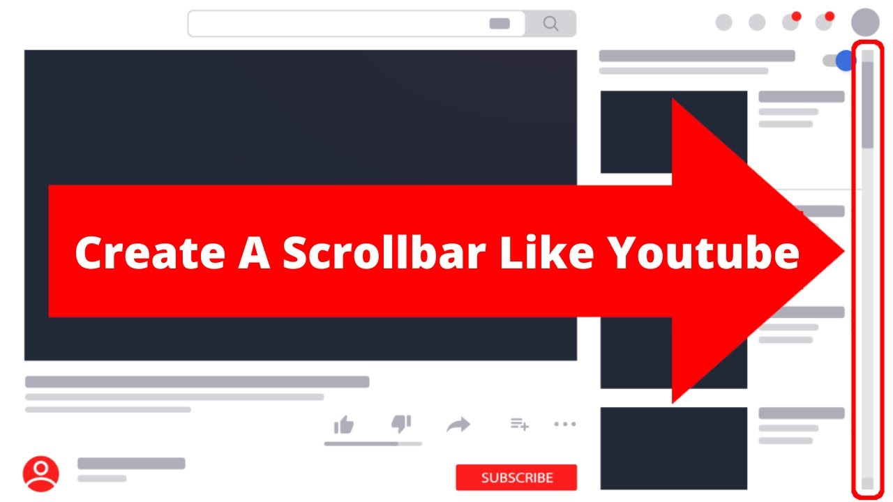 Create a Scrollbar Like Youtube | Custom CSS Scrollbar