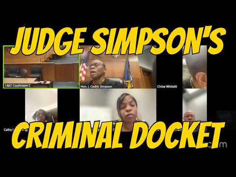Judge Simpsonās Criminal Docket