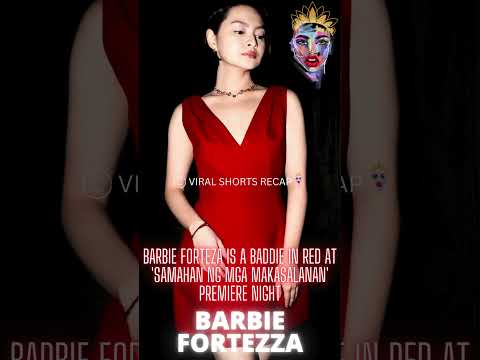 Barbie Forteza is a baddie in red at 'Samahan ng Mga Makasalanan' premiere night