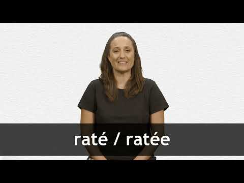 English Translation of “RATÉ” | Collins French-English Dictionary