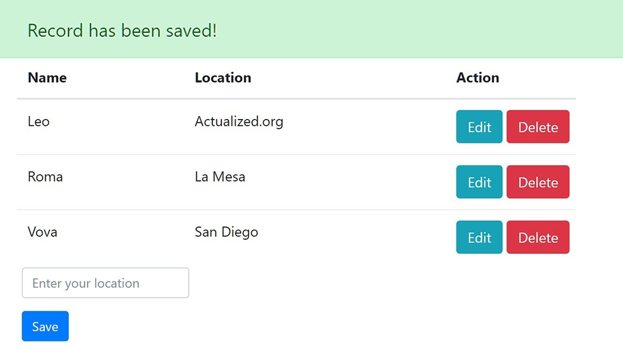 PHP CRUD Tutorial with MySQL & Bootstrap 4 (Create, Read, Update, Delete)