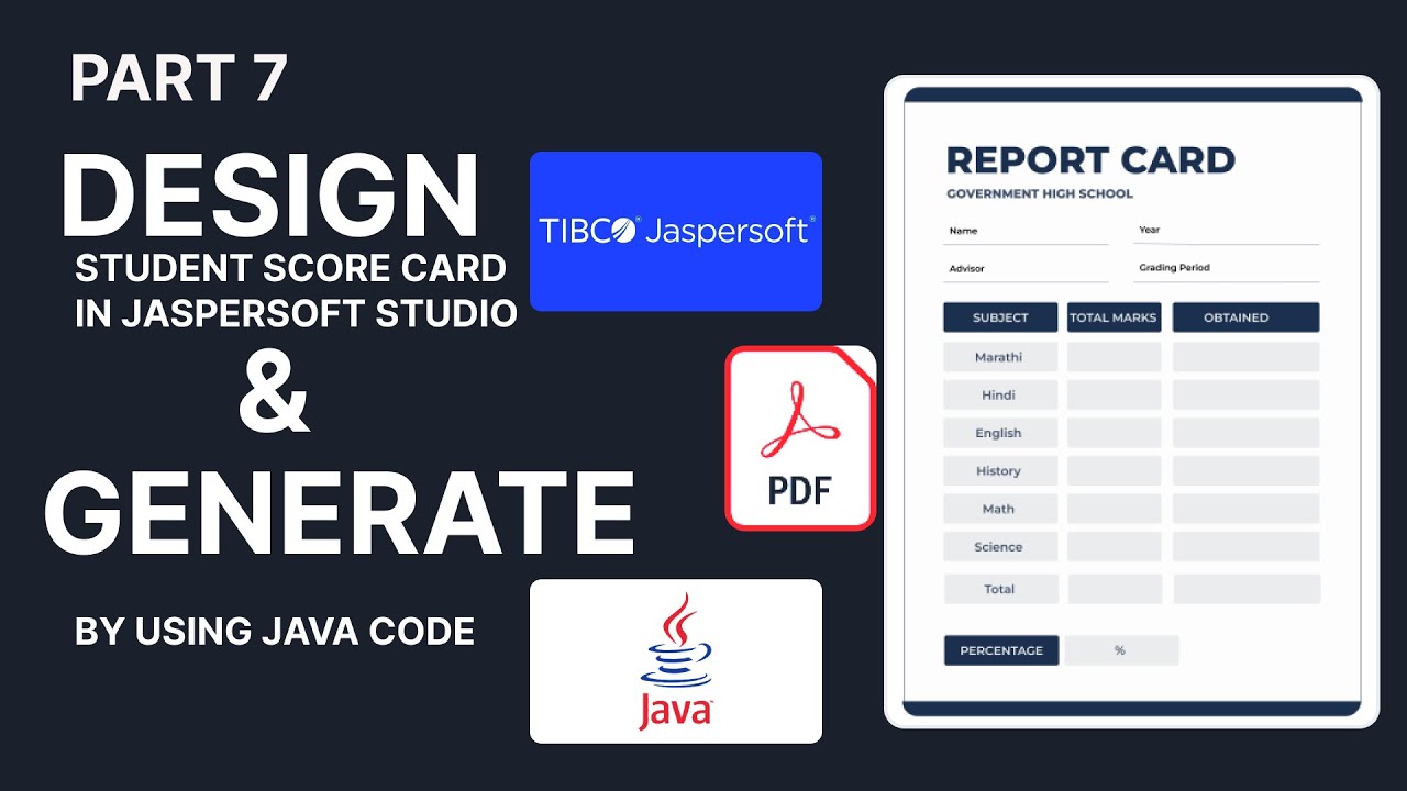 How to Generate PDF with Java | Jasper Report Tutorial Part 7
