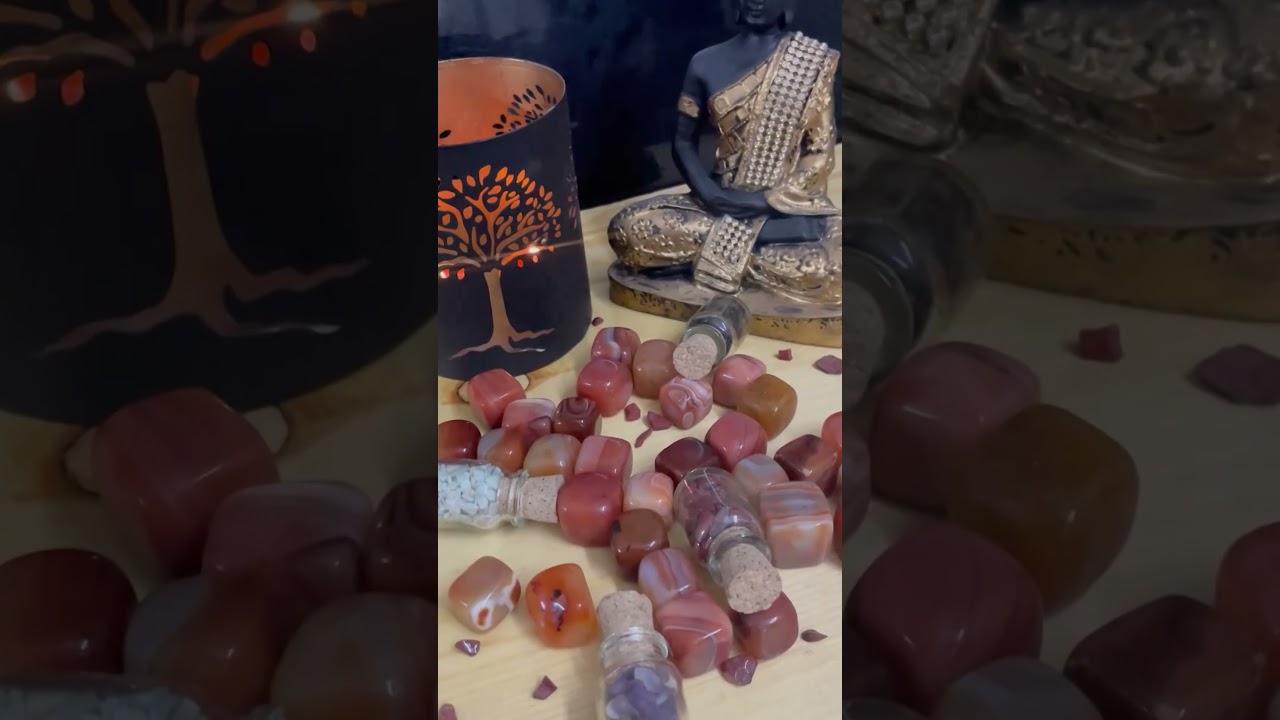 Carnelian Tumbled Stones For Healing And Meditation #yatskia #crystals #reikihealing