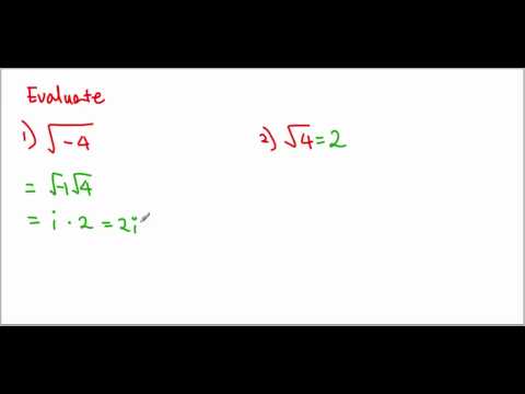Algebra 2 & Trigonomery Intro to Imaginary numbers