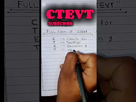 WRITE THE FULL FORM OF" CTEVT" LIKE, SUBSCRIBE AND LEAVE A CMT FOR MORE ☺️☺️😊.