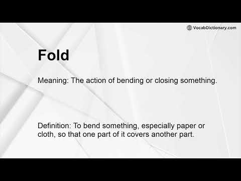 Fold Meaning