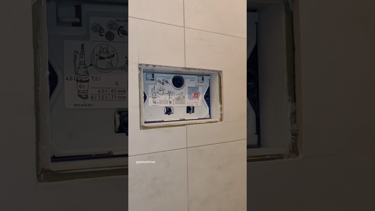 Geberit Flush plate Installation Video