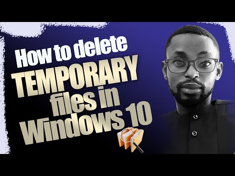 How to delete temporary files in windows 10 manually