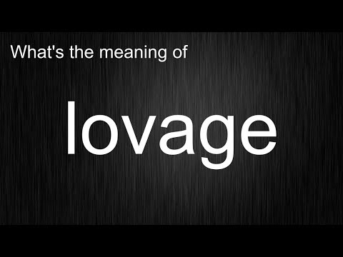 Enhance Your Vocabulary! Learn How to Use "lovage" in English