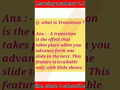 What is Transition. #transitions #computer #socialmedia #shorts #viralshorts