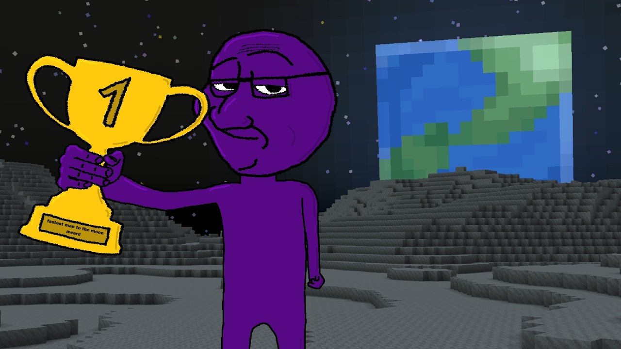 Speedrunning The Moon (in Minecraft)