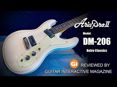 Aria DM-206-BK DM Series Basswood Body Maple Neck Rosewood | Reverb