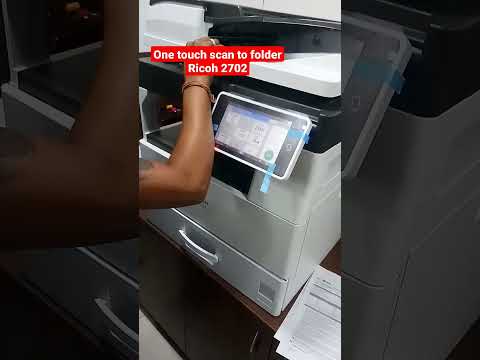 scan to folder one touch Ricoh IM2702
