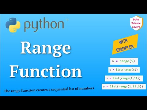 Basic Python Tutorial - 9 ... Range Function in Python || Examples | With one, two, three arguments