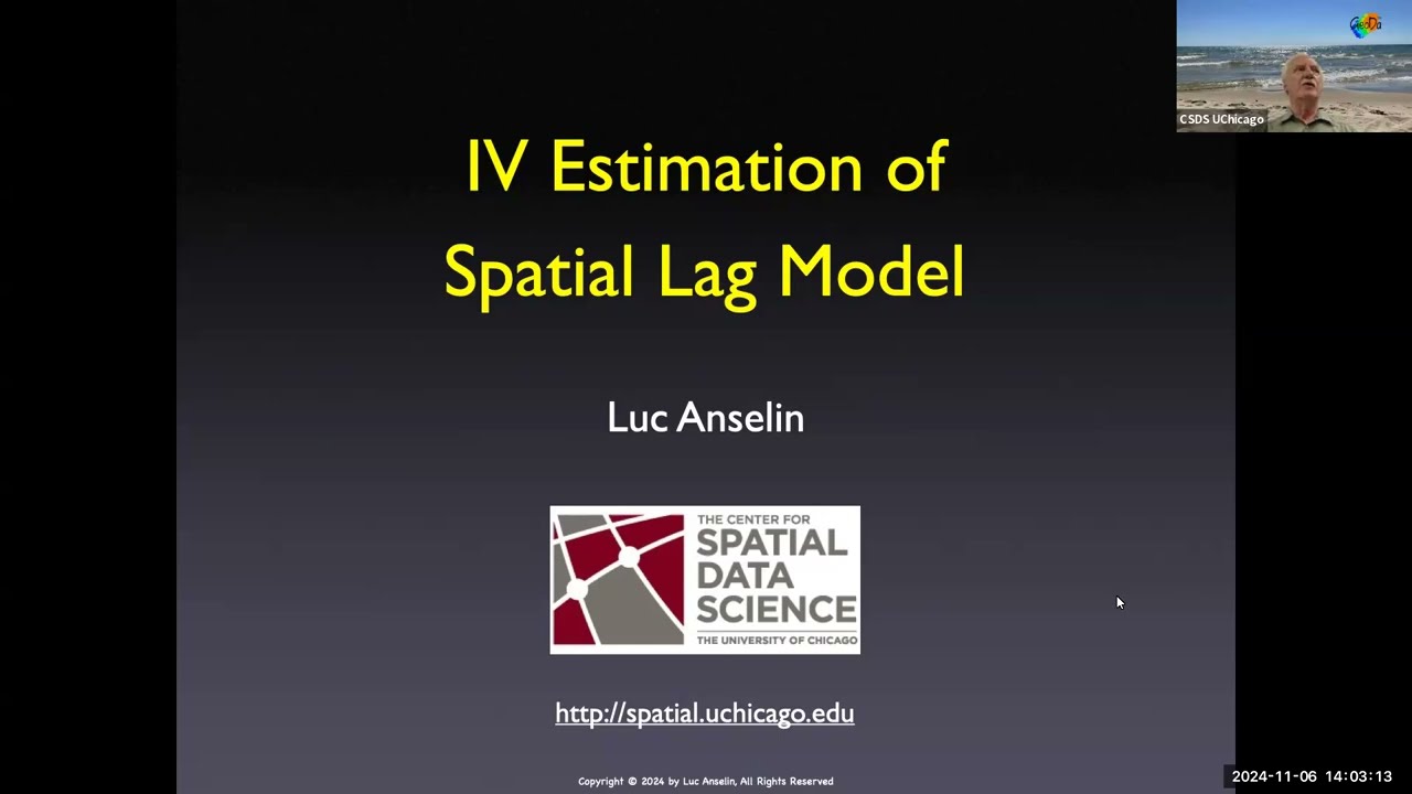 Applied Spatial Regression Analysis - Lecture: IV Estimation of Spatial Lag Model