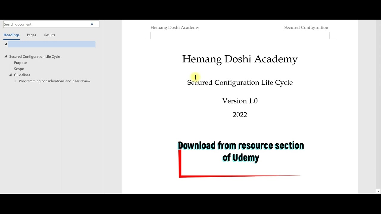 Lecture 11 - Step 3.6 - Auditing Secured Configuration Documents