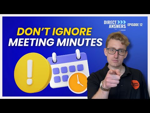 DON'T Ignore Meeting Minutes
