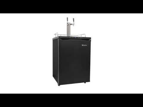 Full Size Dual Tap Kegerator with Digital Display - KC3000TWIN