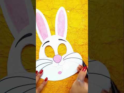 Paper craft project for school | Rabbit mask making #craft #shorts #viral #mask #paper #school