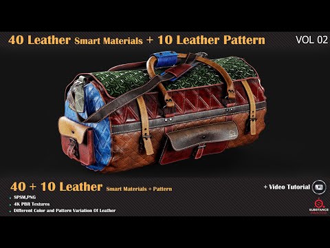 40 Leather Smart Materials + 10 Leather Patterns + Video Tutorials
