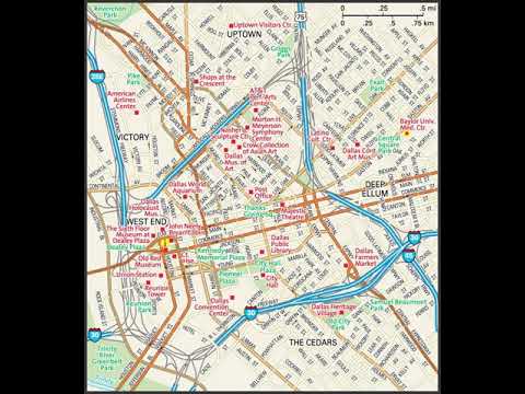 map of Dallas Texas