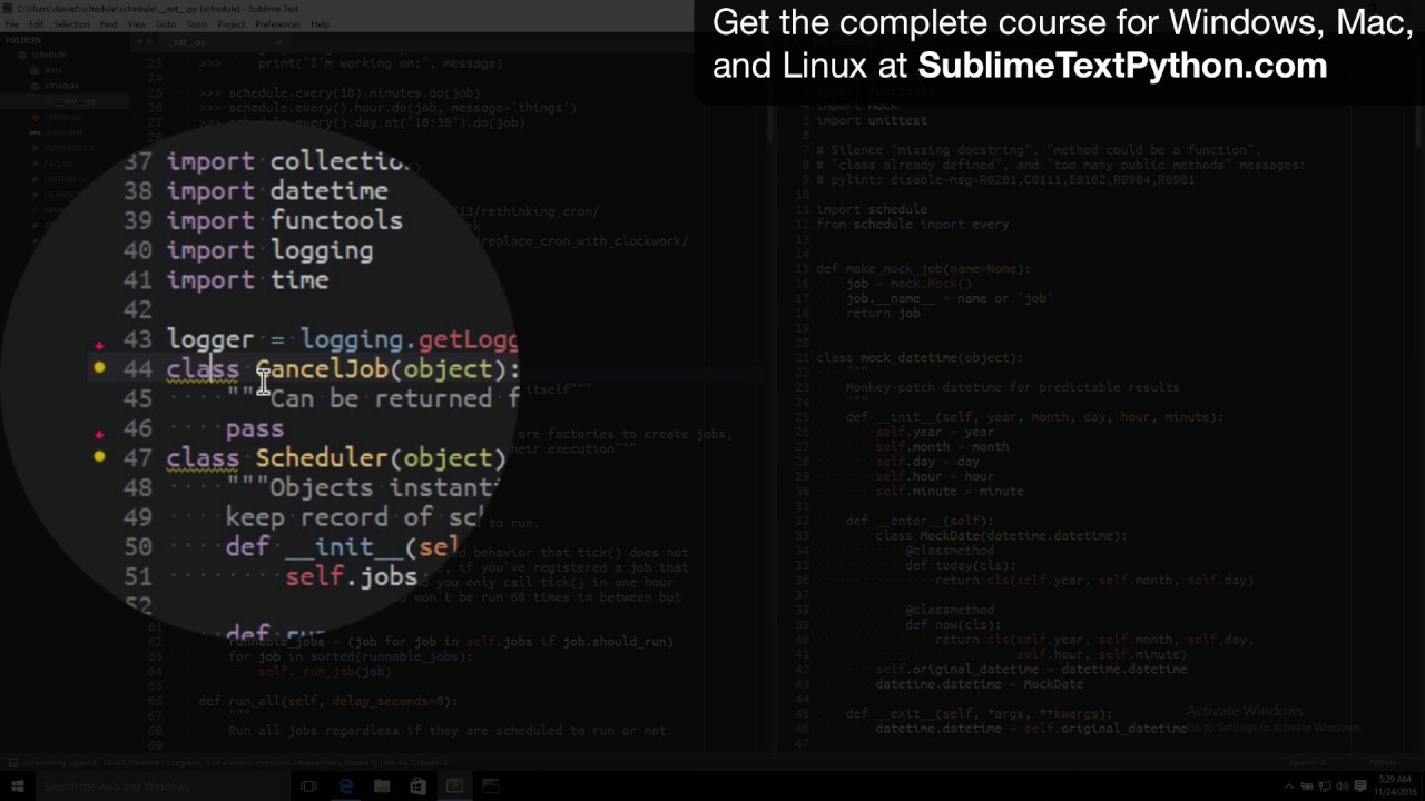 Setting up Sublime Text for Python Developers – Lesson #1