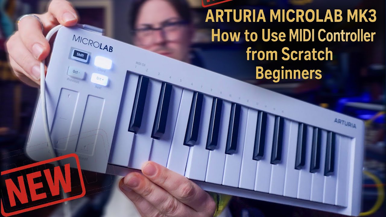 Arturia MICROLAB mk3:  How to use MIDI CONTROLER (For begginers) | Step by Step