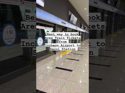 Best and fastest way to reach from Incheon airport to Seoul Station 🧭 #travel #koreatravels #train