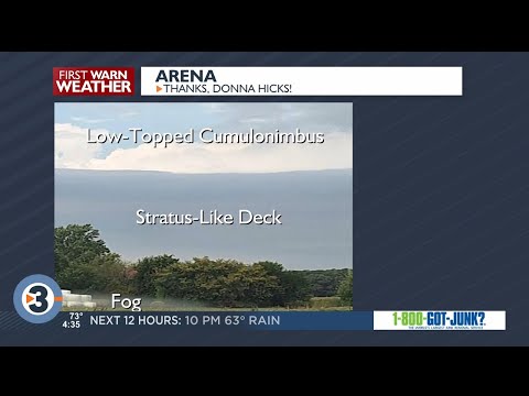 Beyond the Barometer: Photo shows three cloud layers over southwest Wisconsin Sunday morning