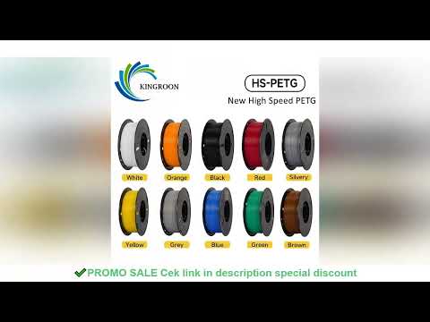 KINGROON Newest HS-PETG 3D Printer Filament 1.75mm High Speed 3D Printinng Material Hyper PETG 5KG 1