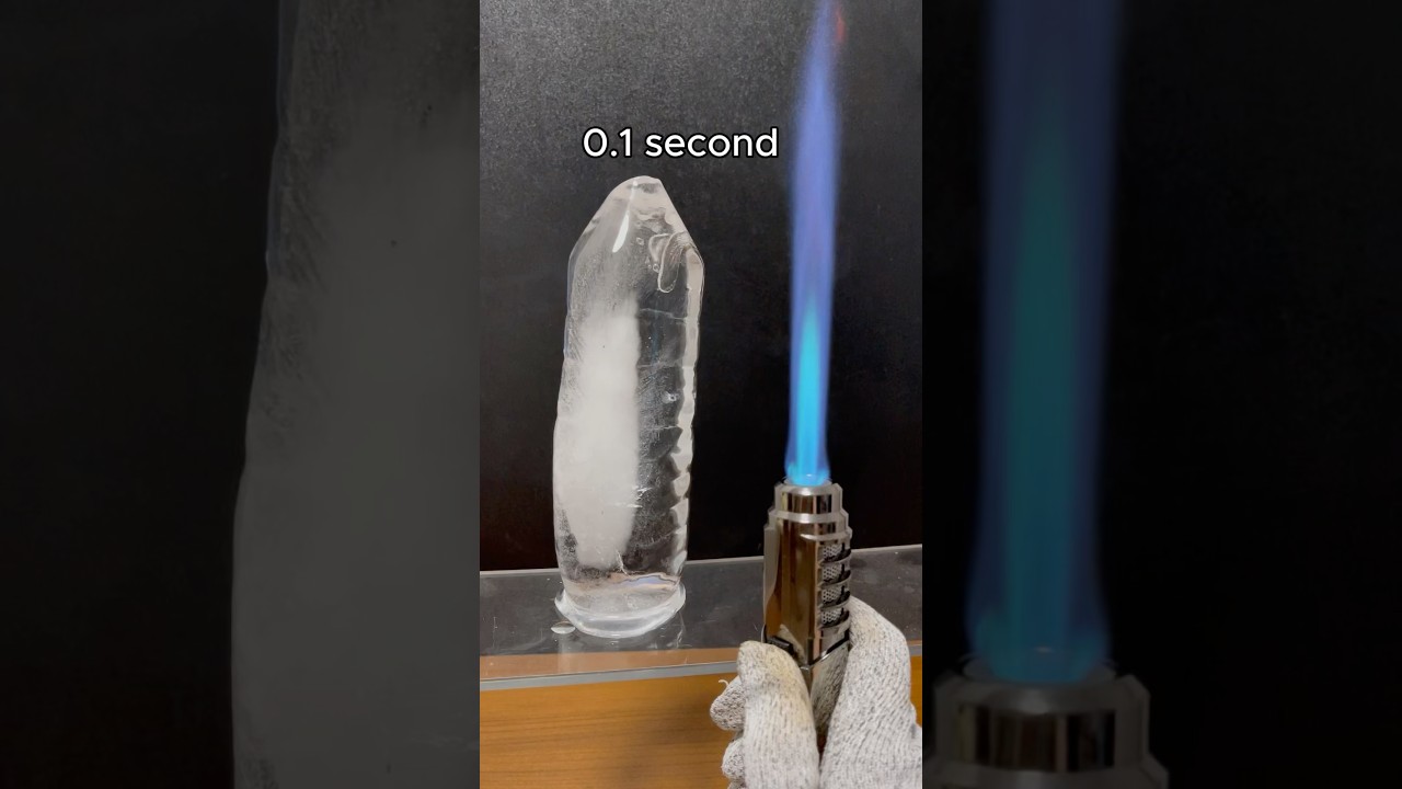 Powerful Lighter vs Ice
