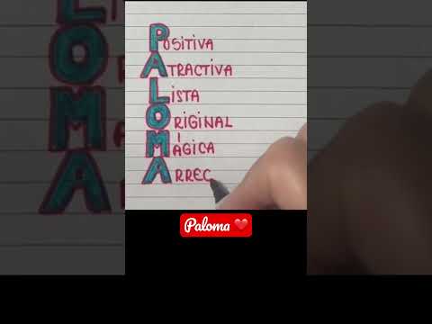 Significado del nombre PALOMA #nombre #significado #paloma