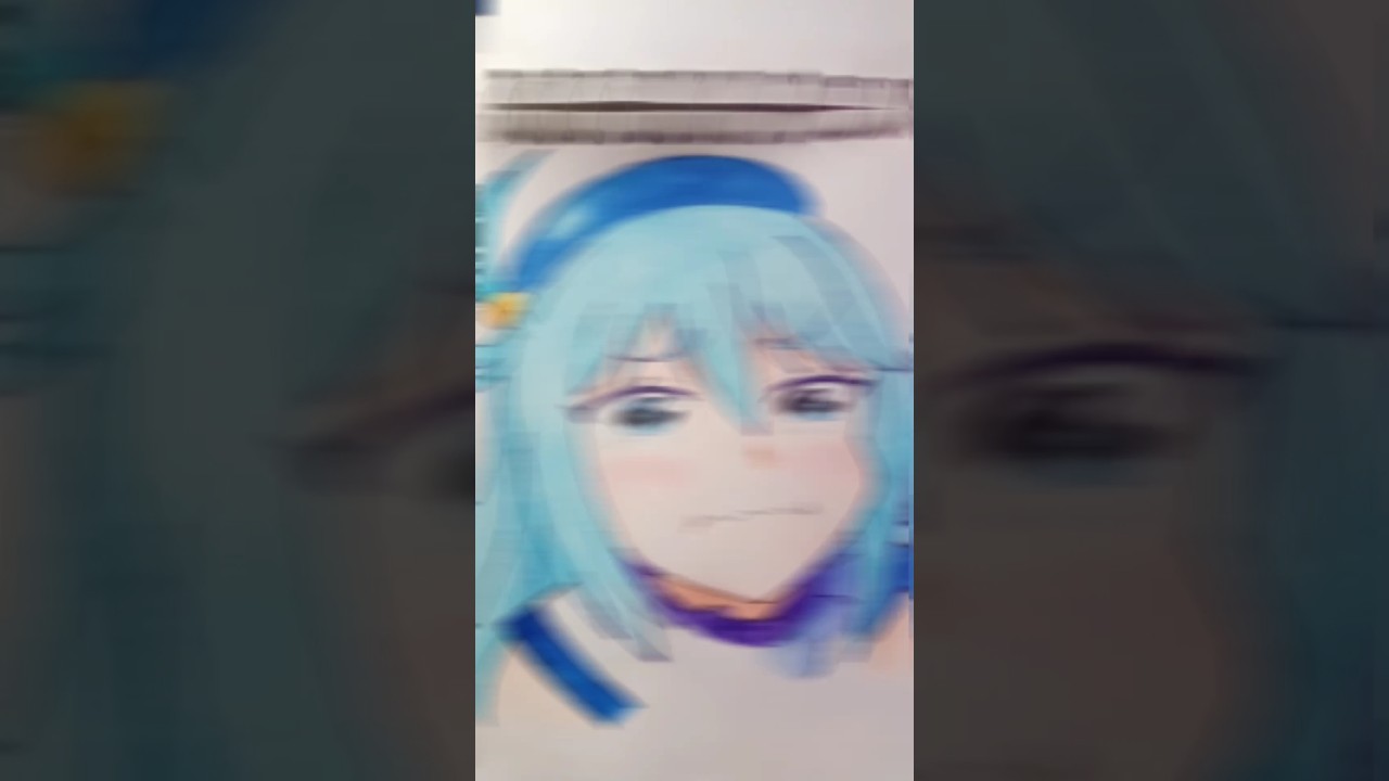Drawing Aqua #konosuba #shortsfeed #art