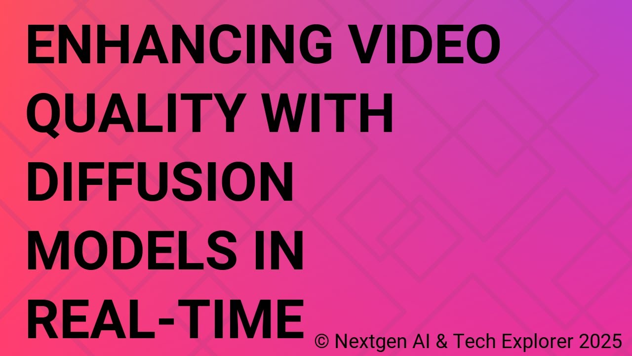 Enhancing Video Quality with Diffusion Models in Real-time